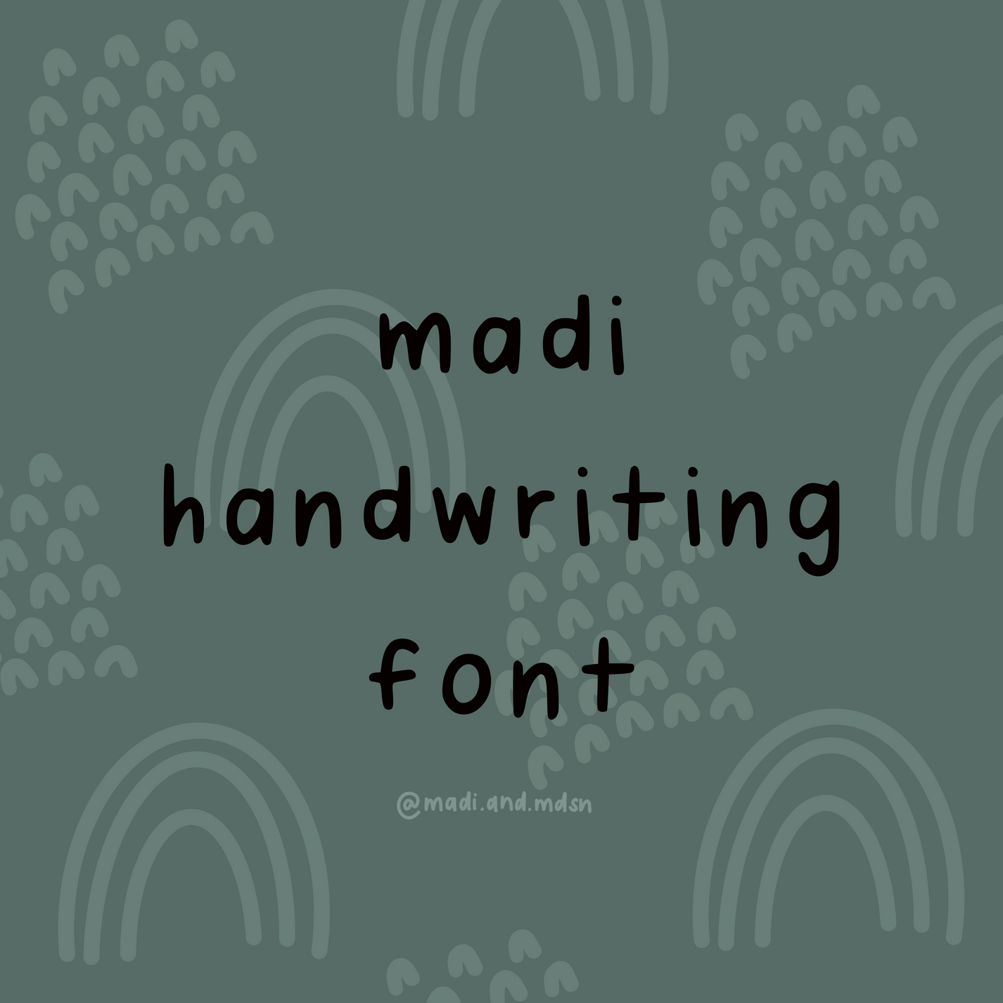 madi handwriting font – madi&mdsn