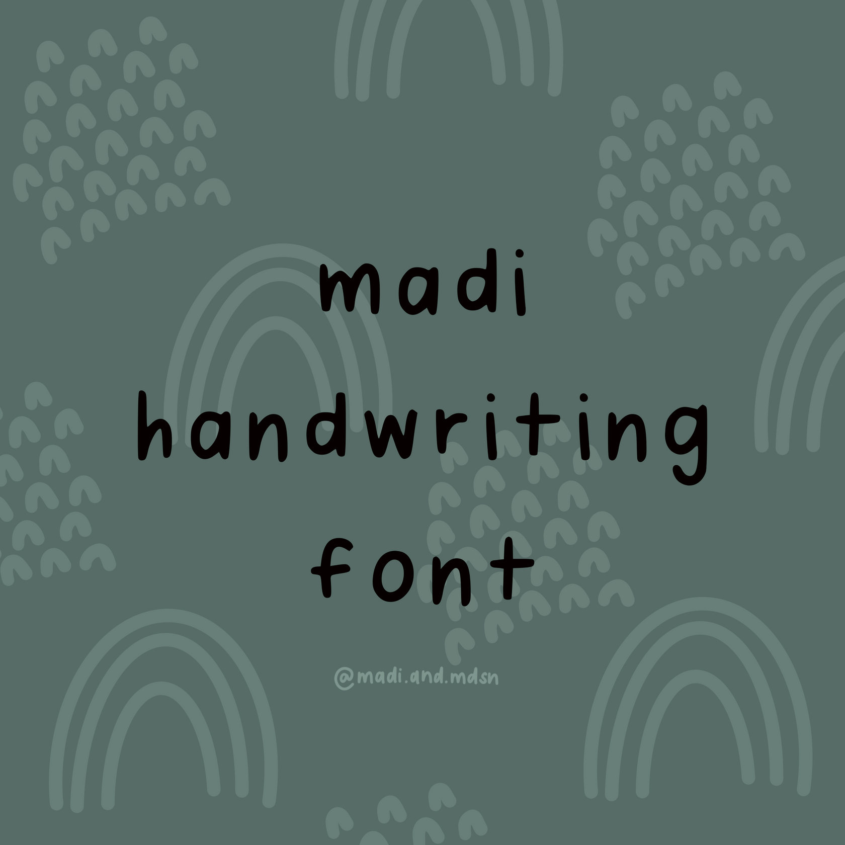 madi handwriting font – madi&mdsn